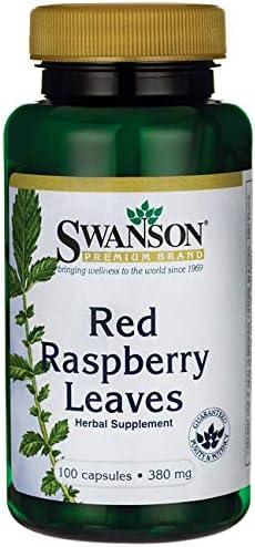 Swanson Red Raspberry Leaves 380mg - 100 Capsules | Natural Support for ...