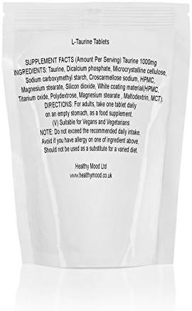 L-Taurine 1000mg 30/60/90/120/180 Veg Tablets Pills Health Food ...