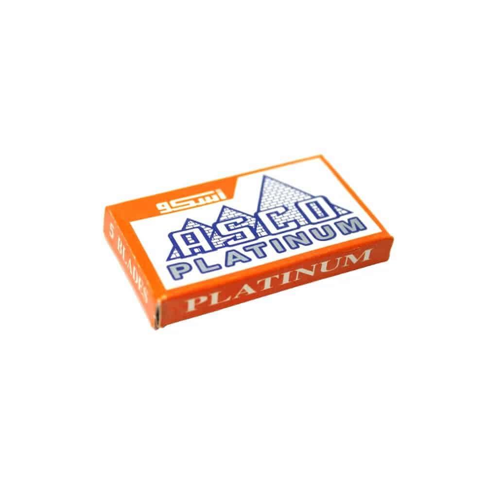 100 ASCO Platinum Razor Blades - Premium Quality for Smooth Shaving ...