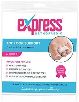 Express Orthopaedic Toe Splint Buddy Loops - Set of 6 | For Overlapping ...