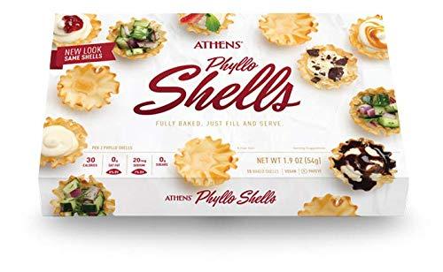 Mini Fillo Dough Shells 1.9 oz - Athens 2-Pack (30 Shells Total)