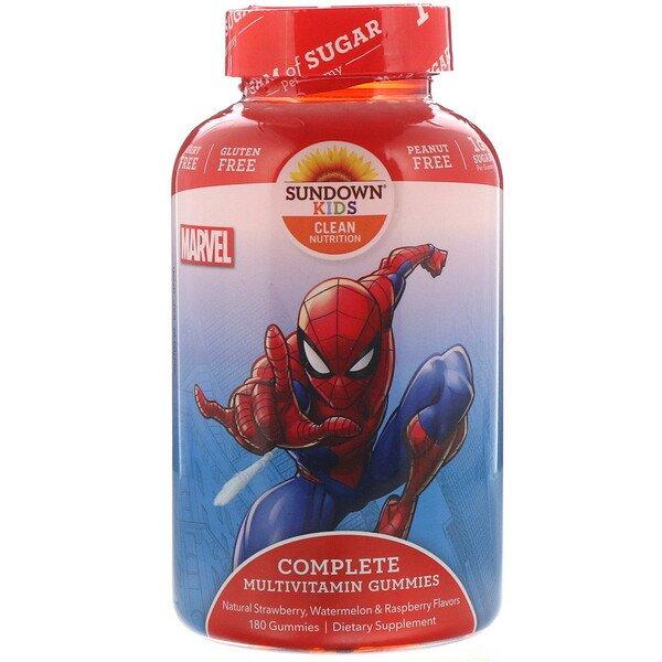 Sundown Naturals Kids Multivitamin Gummies - Spiderman Flavors, 180 ...