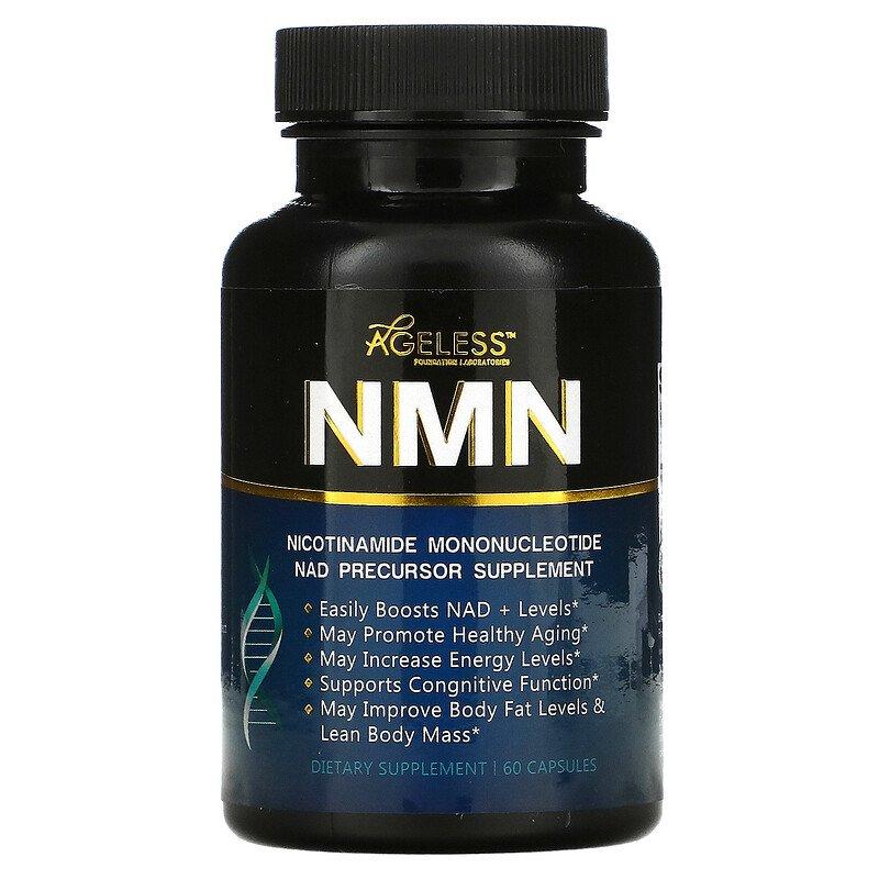 Ageless NMN Supplement - 60 Capsules | NAD Precursor for Anti-Aging ...