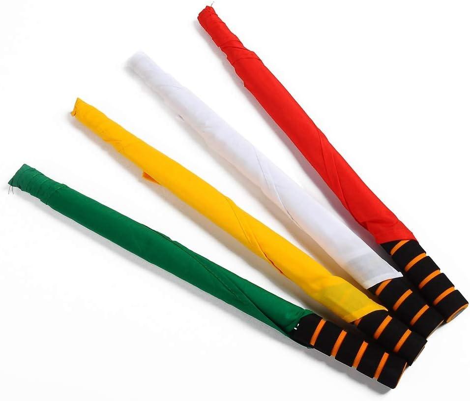 HNJZX 4-Piece Football Hand Flags Rugby Linesman Referees Assistant ...