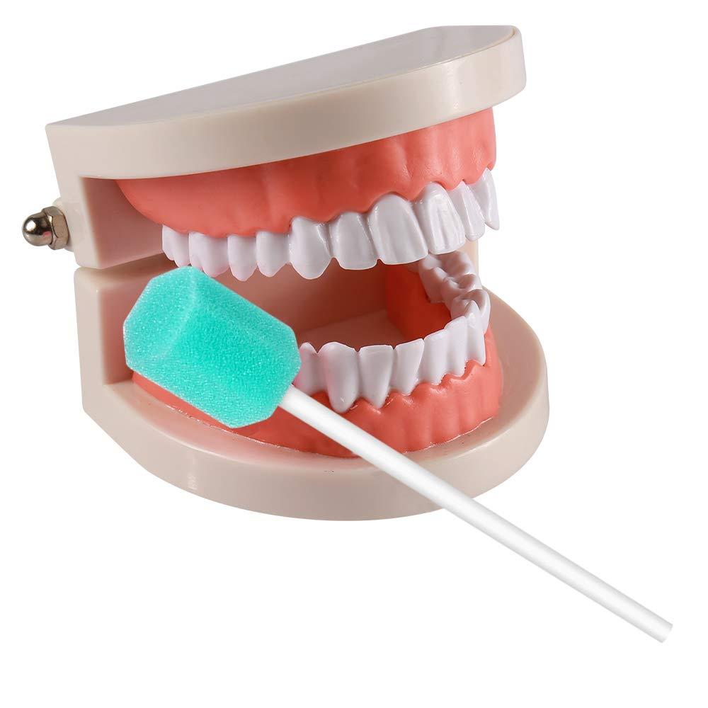 50 Pack Disposable Oral Swabs - Sterile Dental Sponge Swabsticks for ...