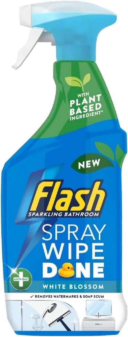 Flash Bathroom Anti-Bacterial Cleaning Spray 800ml - Powerful Cleaning ...