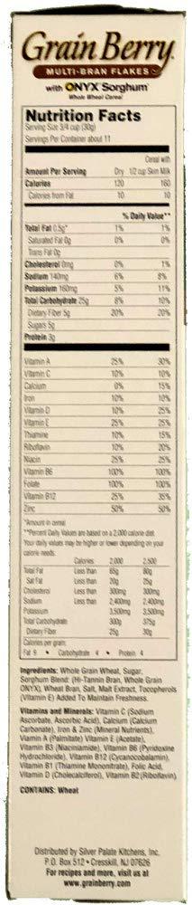 Grain Berry Multi-Bran Flakes with ONYX Sorghum - 2 Pack (24 Oz / 680g ...