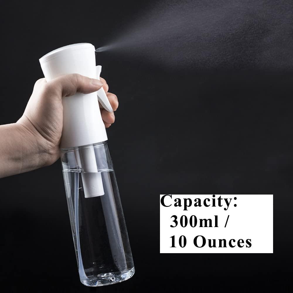 Hair Mister Spray Bottle 300ml - Continuous 360 Fine Mist Water Sprayer ...