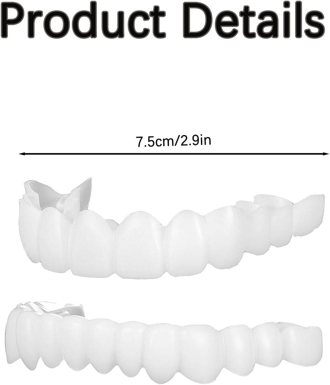 Flipped Warm 2 Pair Veneers Teeth - Plug-In Artificial Teeth Lightening ...