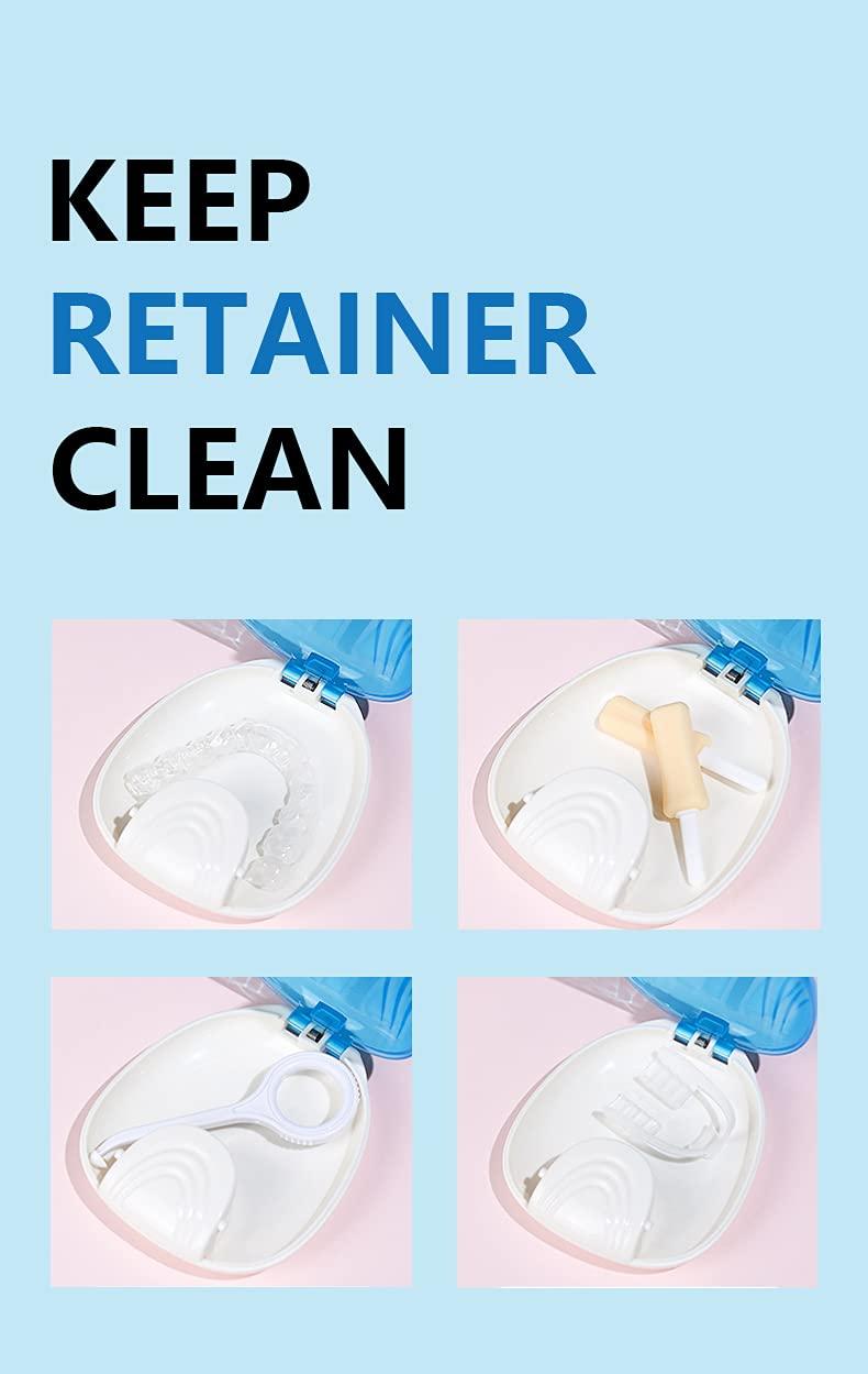 Orthodontic Retainer Case with Vent Holes - Blue | Dental Mouthguard ...