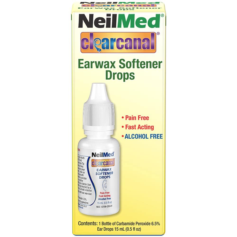 NeilMed ClearCanal Earwax Softener Drops 15mL - Gentle Ear Cleaning ...