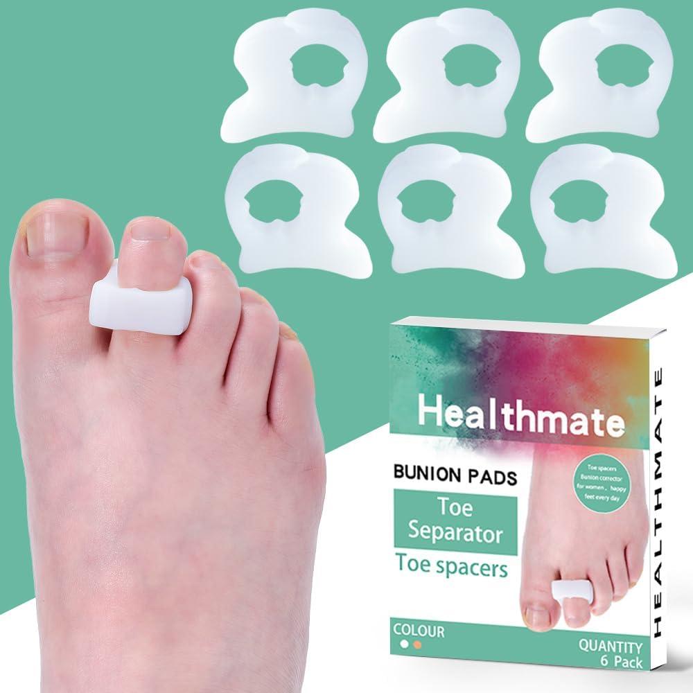 Gel Toe Separators for Overlapping Toes & Bunions | Big Toe Alignment ...