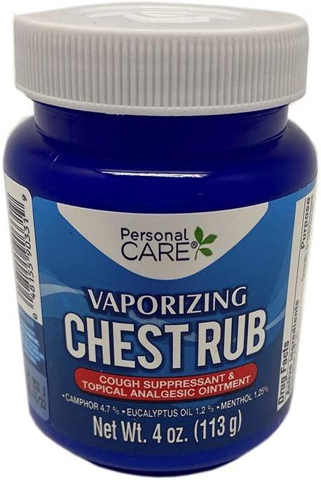 Vaporizing Chest Rub: Topical Analgesic for Cold Relief, Aches, Pain & Cough. 4 Oz (Pack of 3 ...