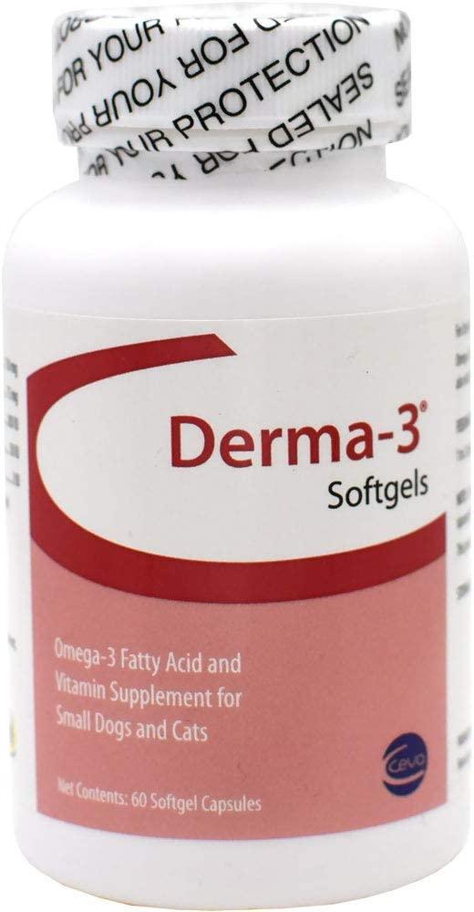 Derma-3 Softgels for Cats & Small Breeds - 60 Softgels | Essential ...