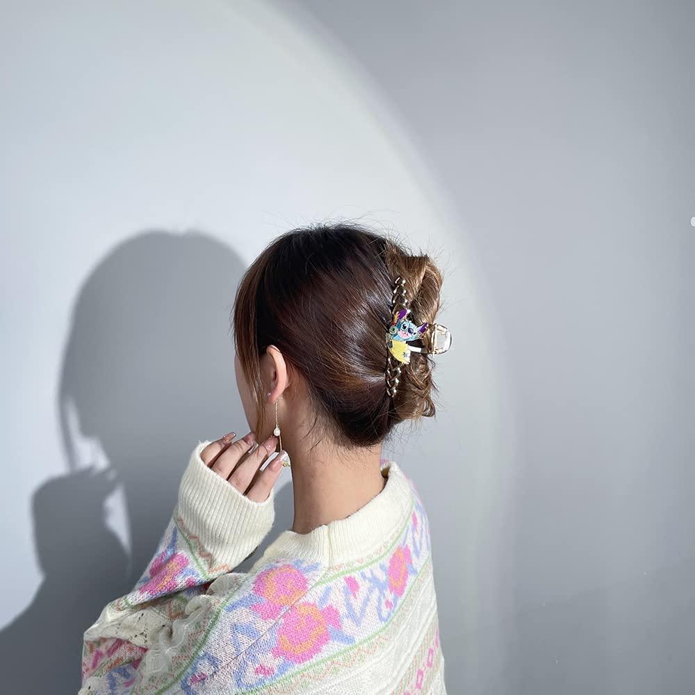 Cute Interstellar Stitch Metal Hair Claw Clips - Non-slip Hair Catch ...