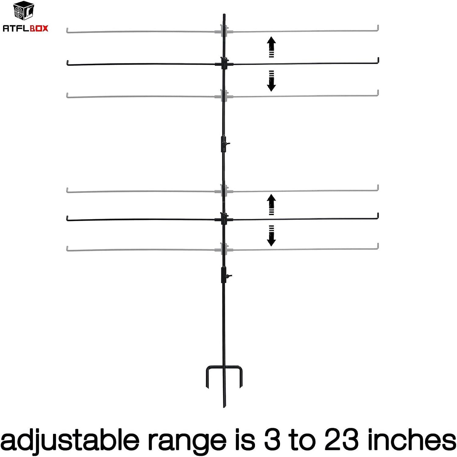 ATFLBOX Adjustable Shooting Target Stand for Outdoor Paper Range - A ...