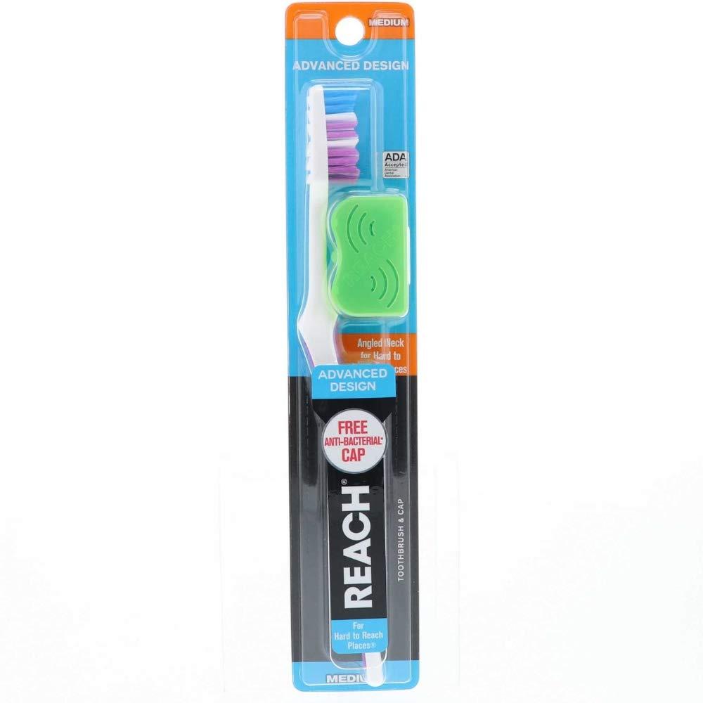 REACH Advanced Design Medium Toothbrush - Full Head, Pack of 6 | Buy ...