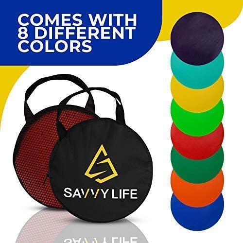 Savvy Life Poly Spot Markers - Set of 16 Multi-Colored Vinyl Spot ...