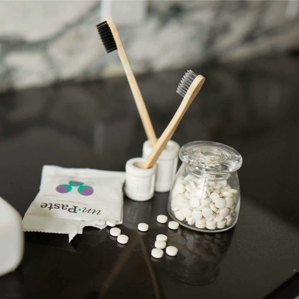 Unpaste Mint Fluoride Tooth Tablets - Gluten Free, Vegan, Eco-Friendly ...