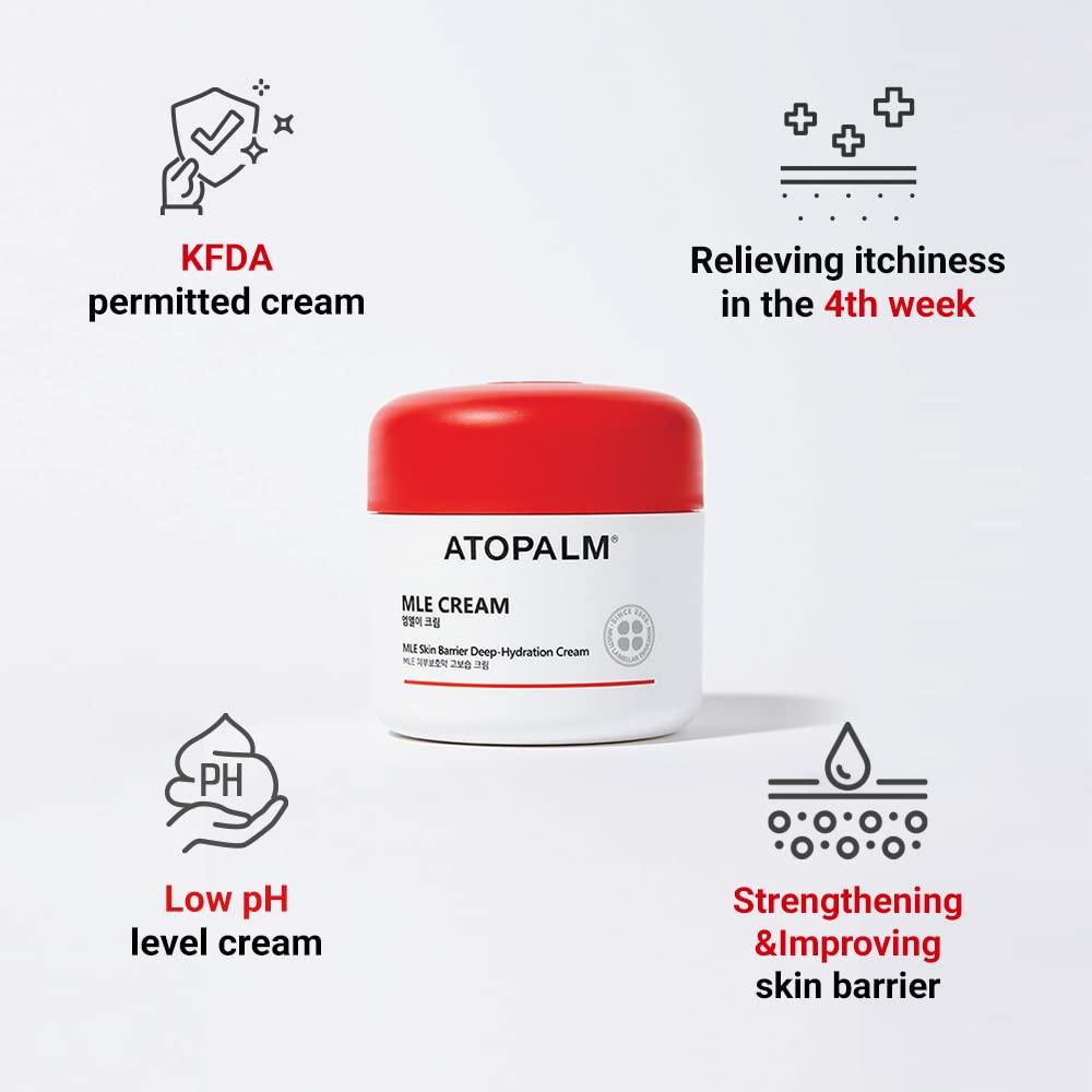 ATOPALM MLE Cream 2.2 Fl Oz | Sensitive Skin Moisturizer for 48 Hours ...