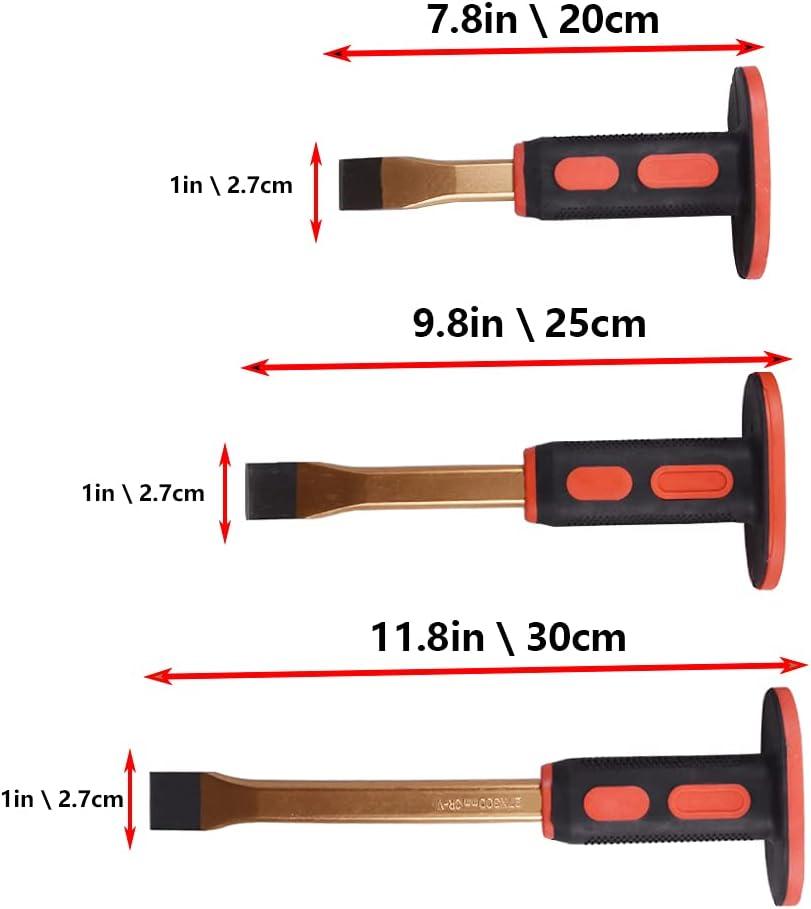 Generic 3 piecesmasonry chisel Heavy Duty Flat Chisel with Hand ...