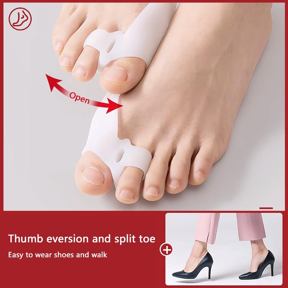 Vinmooog Hallux Valgus Toe Spreader - Silicone Bale Toe Corrector for ...