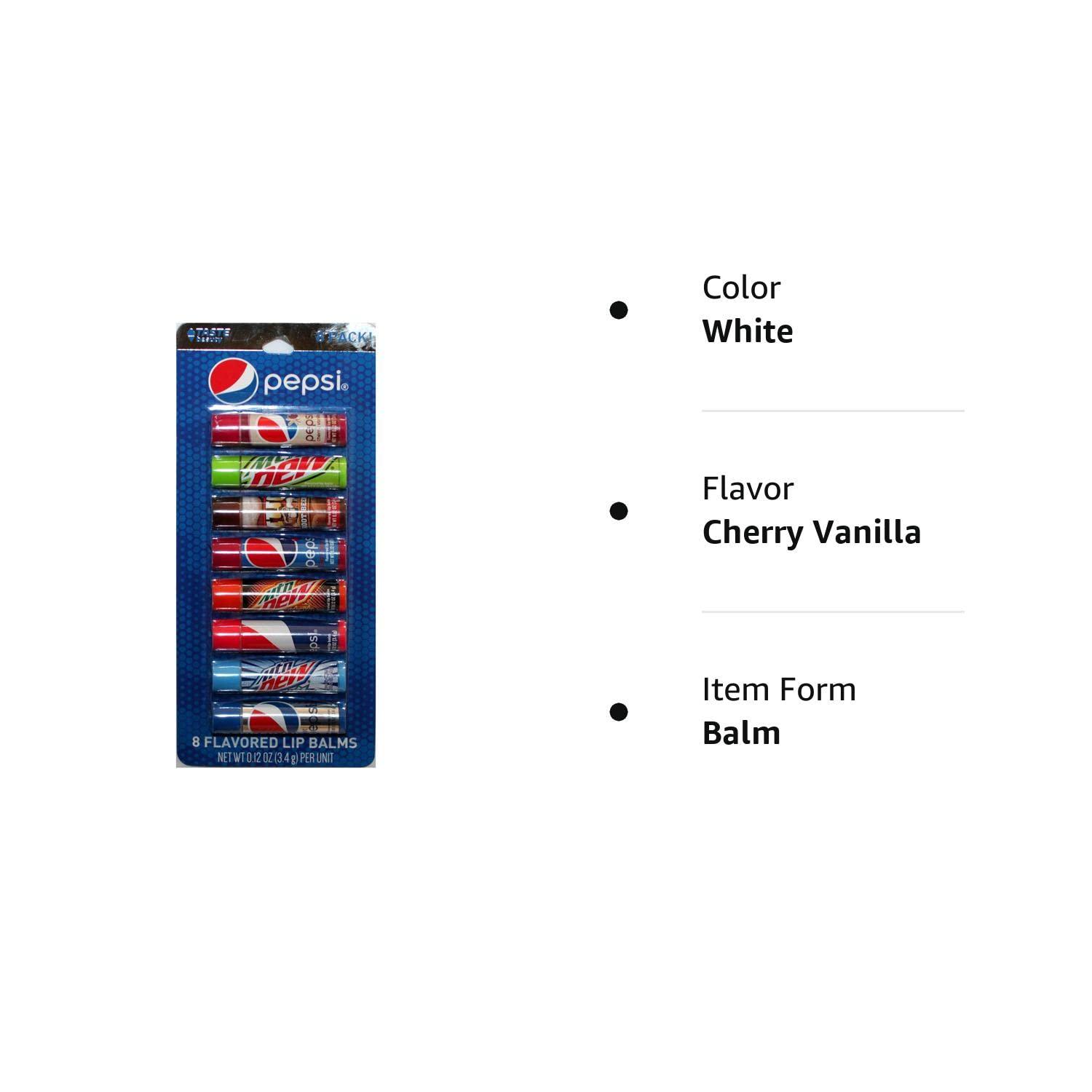 Taste Beauty Party Pack Pepsi Lip Balm - 8pc Soda Flavored Sticks ...