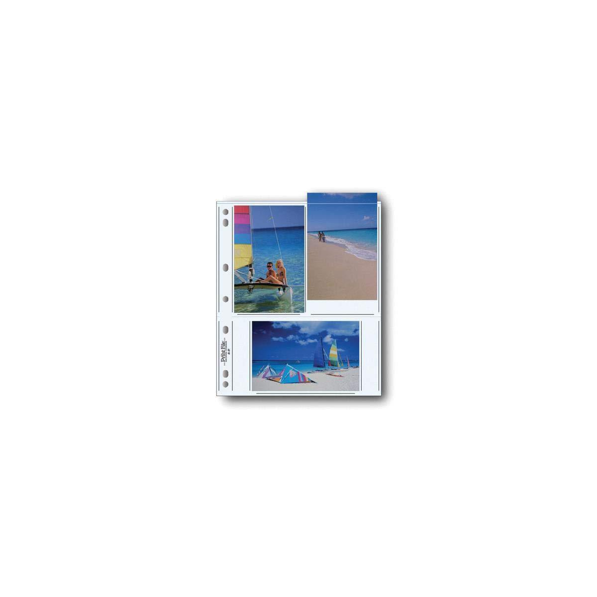 Print File 46-6P 8 mil Polypropylene Archival Storage Page | 4x6 | 100 ...