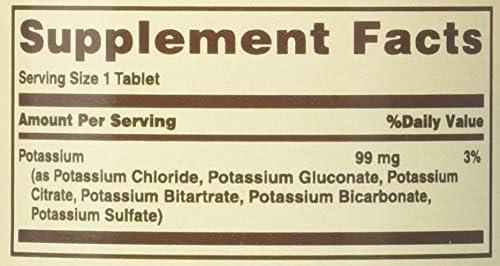 Sundown Naturals Potassium 90ct - Essential Mineral Supplement | Buy ...