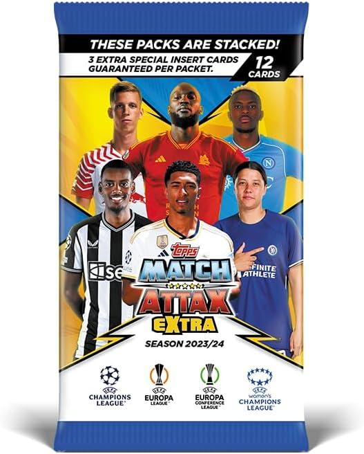 Buy Topps Match Attax Extra 2024 Full Box - 36 Packs (432 Cards ...