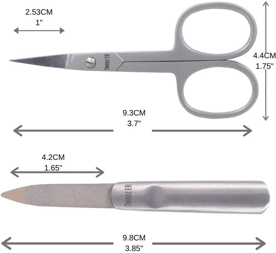 Nail Scissors Set | Premium Hand Sharpened Manicure, Cuticle & Toenail ...