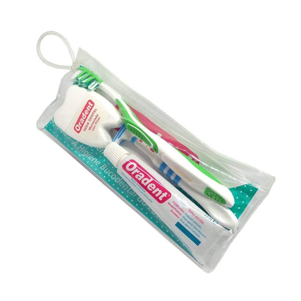 Complete Hand Cleaning Pocket Kit: Toothbrush Toothpaste Dental Floss ...