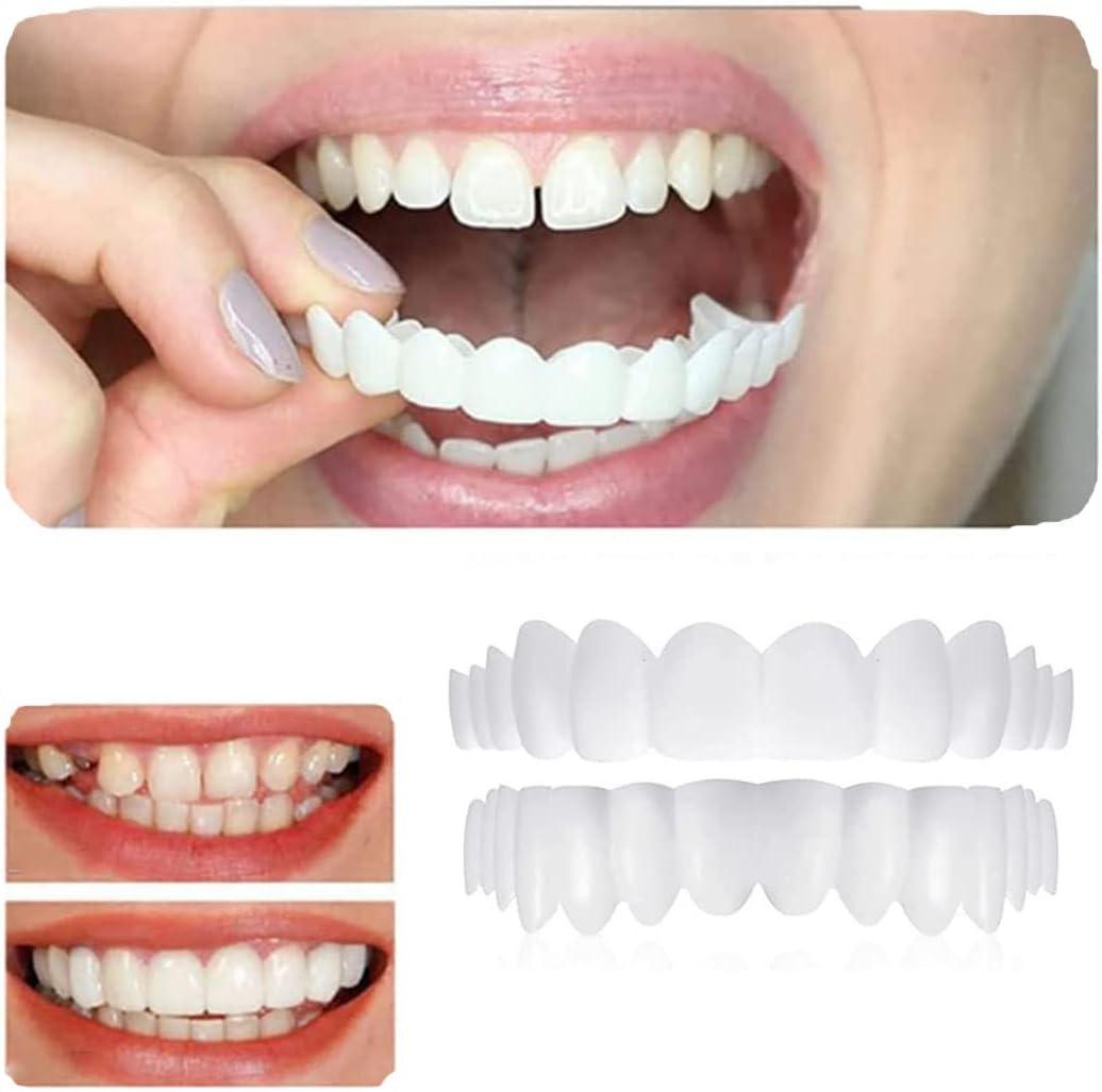 Flipped Warm Veneers Teeth Set - 2 Pairs for Men & Women | Perfect ...