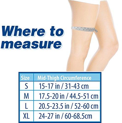 OrthoSleeve X-Large Thigh Quad Brace for Pain Relief Hamstring Weakness ...
