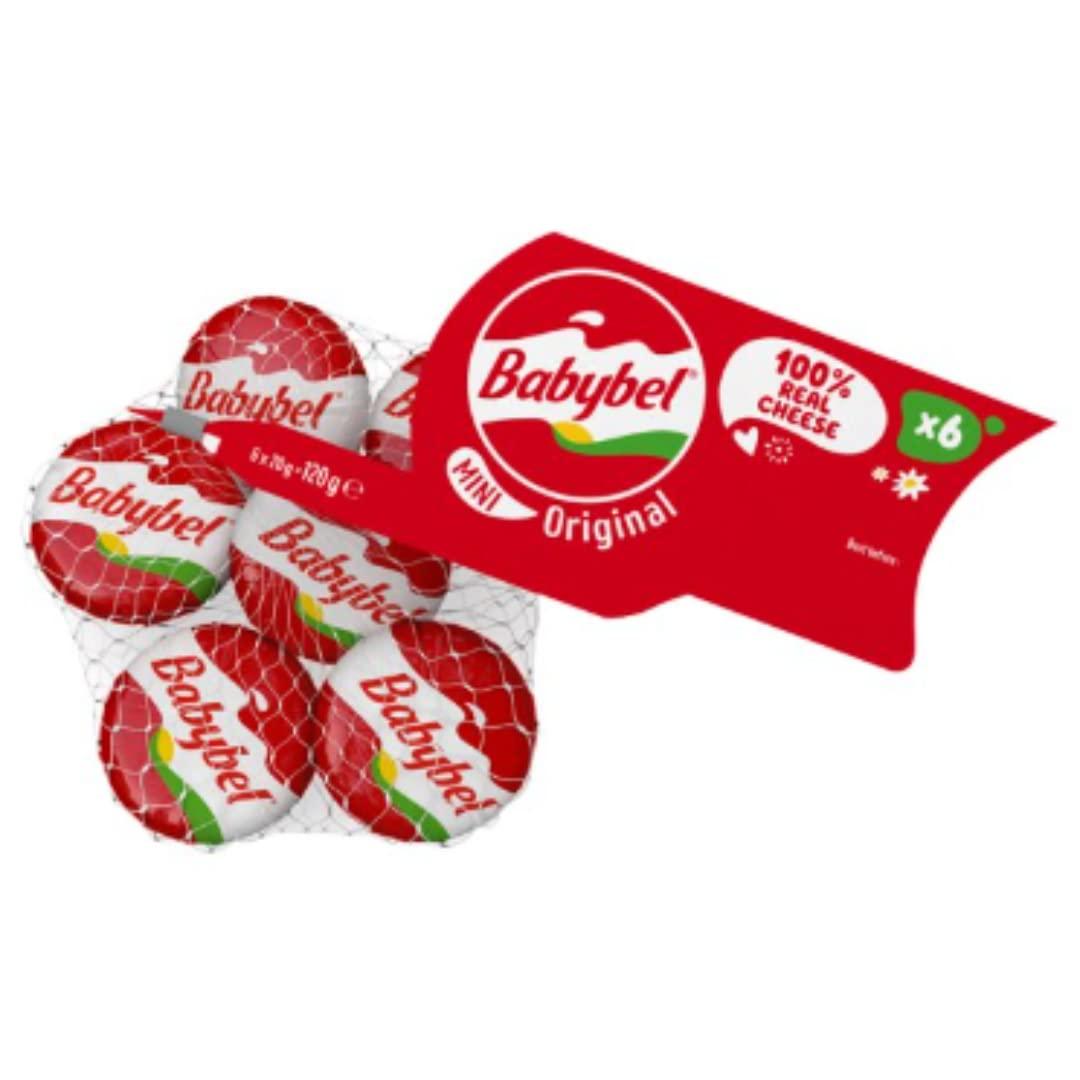 Mini Babybel Original Cheese Snacks 6 x 20g x 12 Cheese Snacks 12 1 ...
