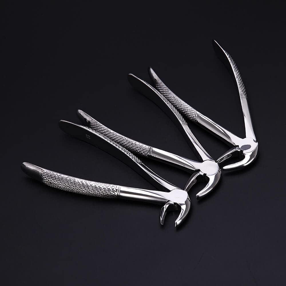 LMEILI Stainless Steel Tooth Extraction Forceps Kit - Dental Surgical ...