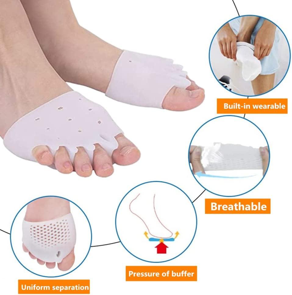 Five Toe Bunion Pads - Liquid Separators with Guards, Spacers ...