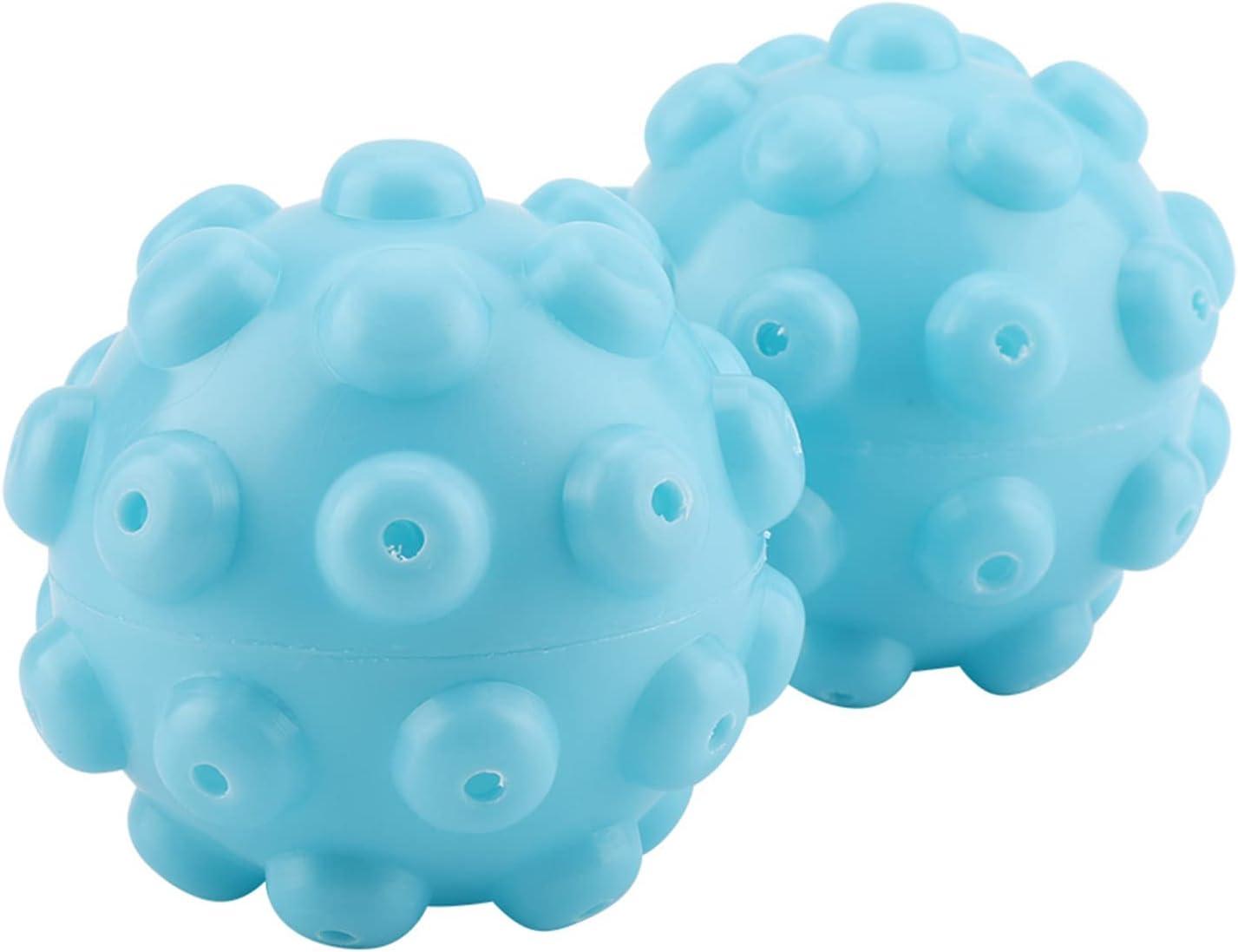 2Pcs Blue PVC Reusable Washing Liquid Dosing Balls Set for Laundry - Mr ...