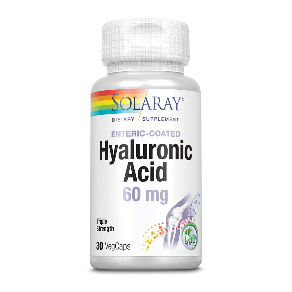 Solaray Triple Strength Hyaluronic Acid 60mg | 30 VegCaps - Hydration ...