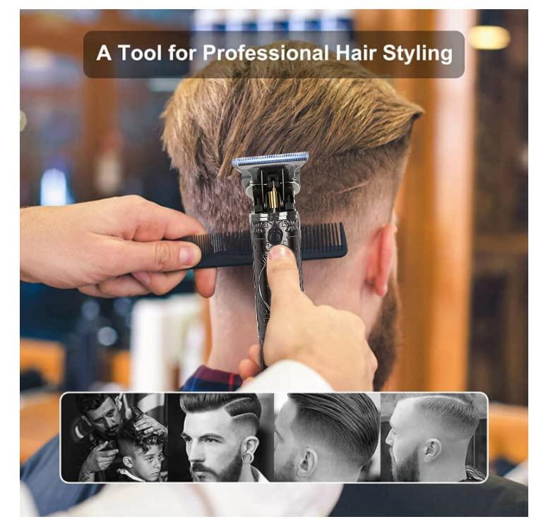 Professional T Blade Hair Trimmer for Men - Cordless, Zero Gapped, USB ...