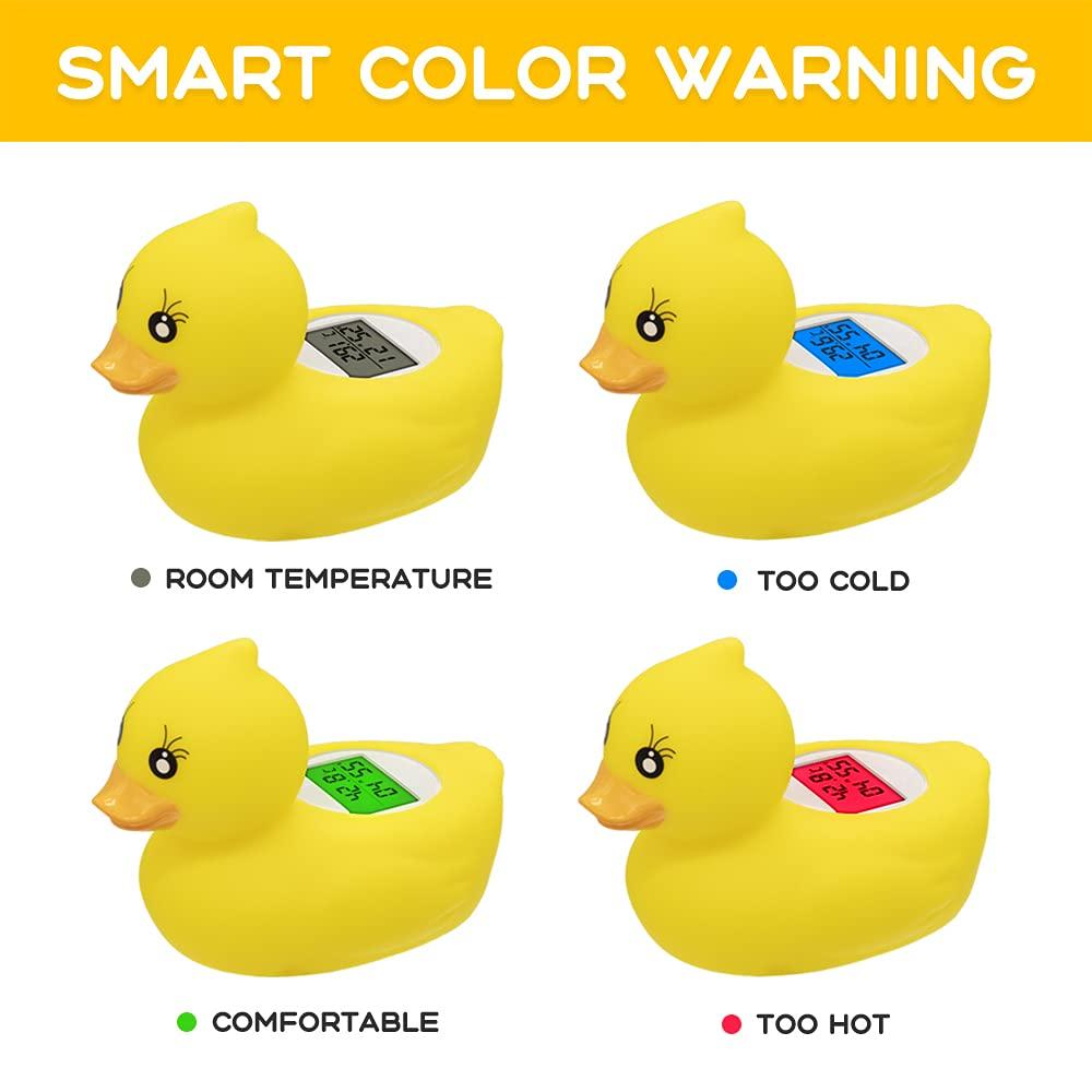 Digital Baby Bath Tub Thermometer - Upgraded Duck Toy with Temperature ...