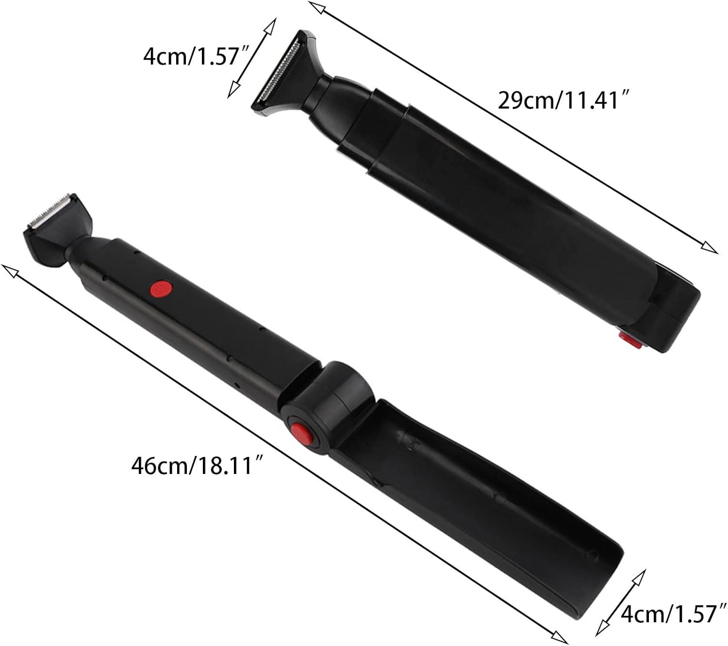 Wireless Foldable Body Hair Cutter - Ergonomic Back Hair Remover ...