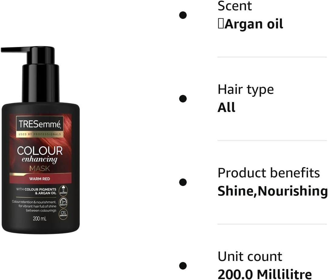 TRESemme Warm Red Colour Enhancing Hair Mask 200ml - Pack of 1 | Buy ...