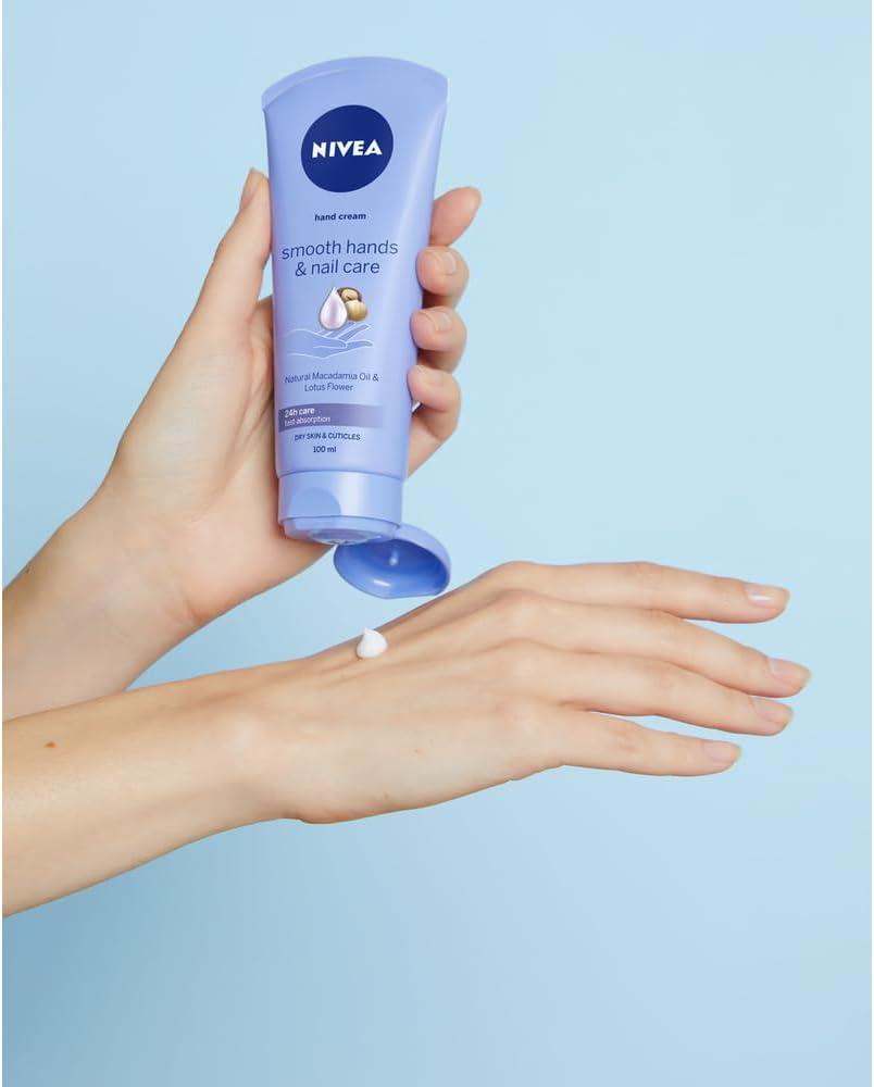 NIVEA Hand Cream Smooth Hands and Nail Protection 100 ml | Buy Now with ...