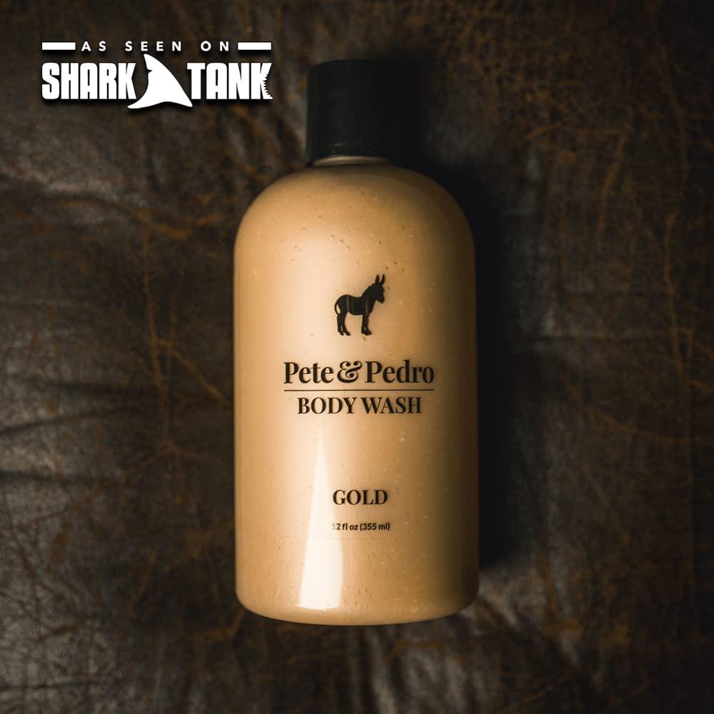 Pete & Pedro Gold Body Wash for Men - Masculine Leather Scent ...