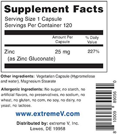 Gluzin 25MG OTC Zinc Capsules - Pharmaceutical Grade, High Absorption ...