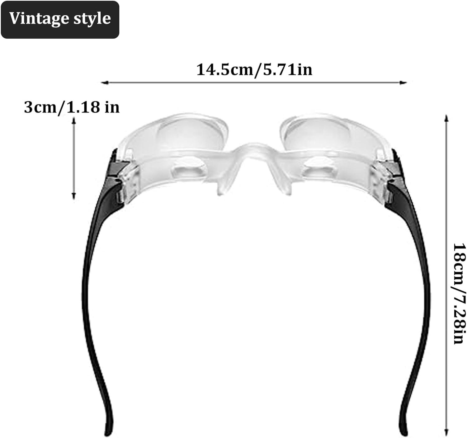 Magnifying Glasses Adjustable 4x Magnifying Eyewear Anti-glare Wearable ...