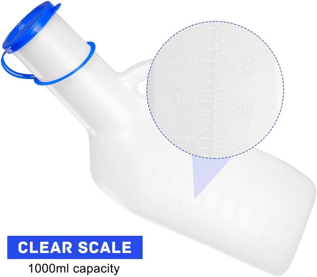 Portable Men's Urinal - 1L Leak-Proof Urine Bottle for Travel ...