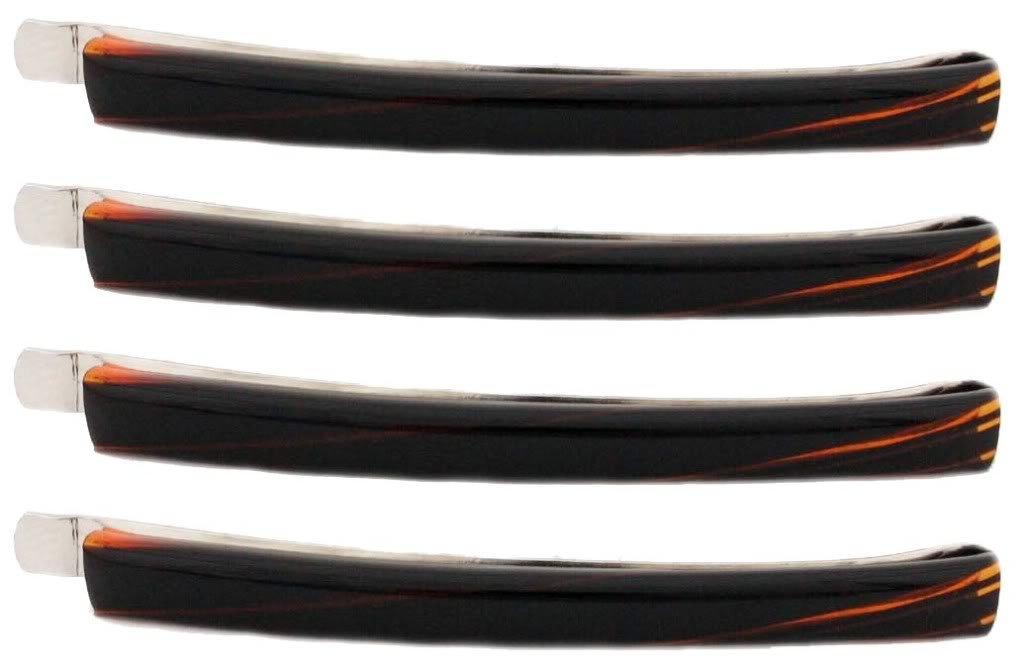 Set of 4 Tortoise Shell Metal French Bobby Pins - 2 Pairs | Buy Now ...