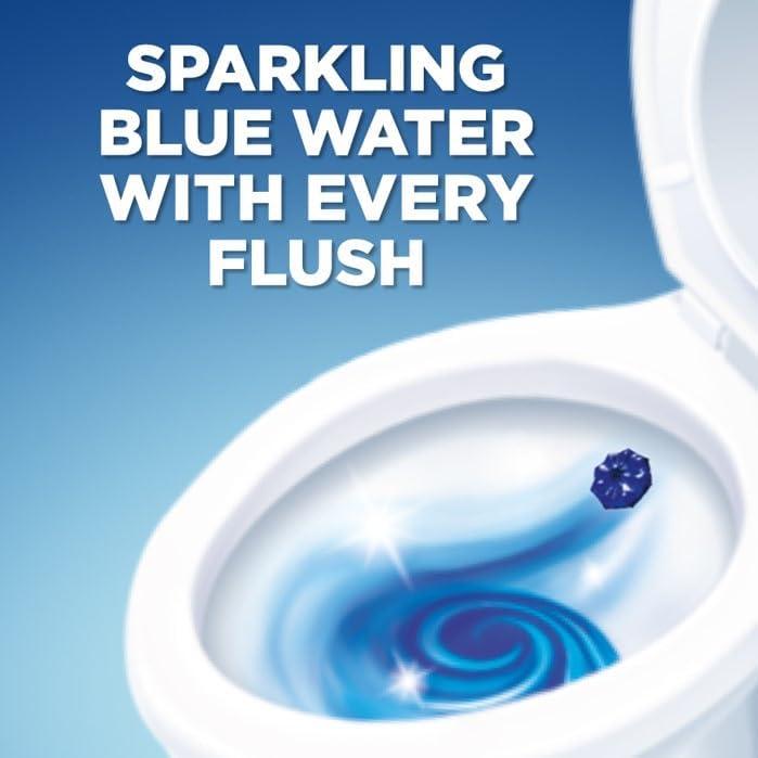 Duck Fresh Discs Blue Toilet Cleaner Twin Pack Refills Sanitising ...